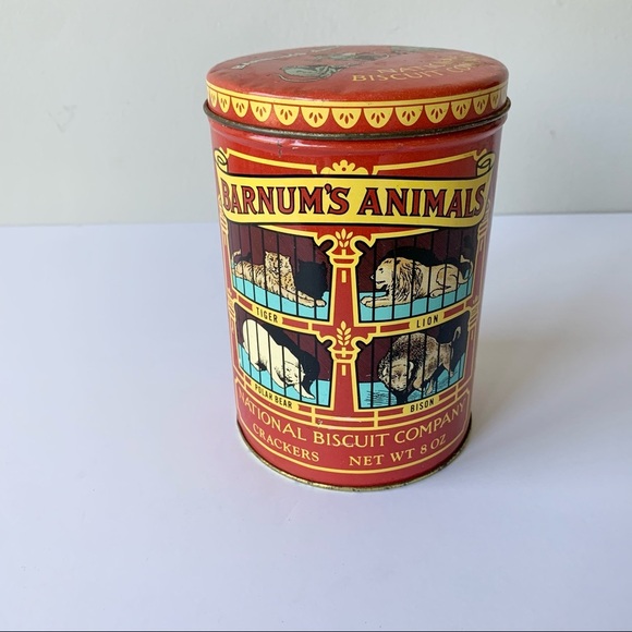 Vintage | Kitchen | 979 Barnums Animal Crackers Tin Replica Of 1914 ...